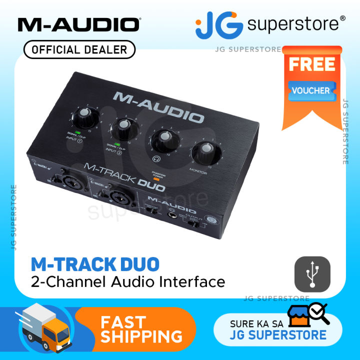 M-Audio M-Track Duo 2-Channel USB Audio Interface with Dual Combo Input ...