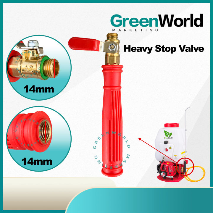 Engine Power Sprayer Handle Sprayer Stop Cock Ball Valve Mesin Pam ...