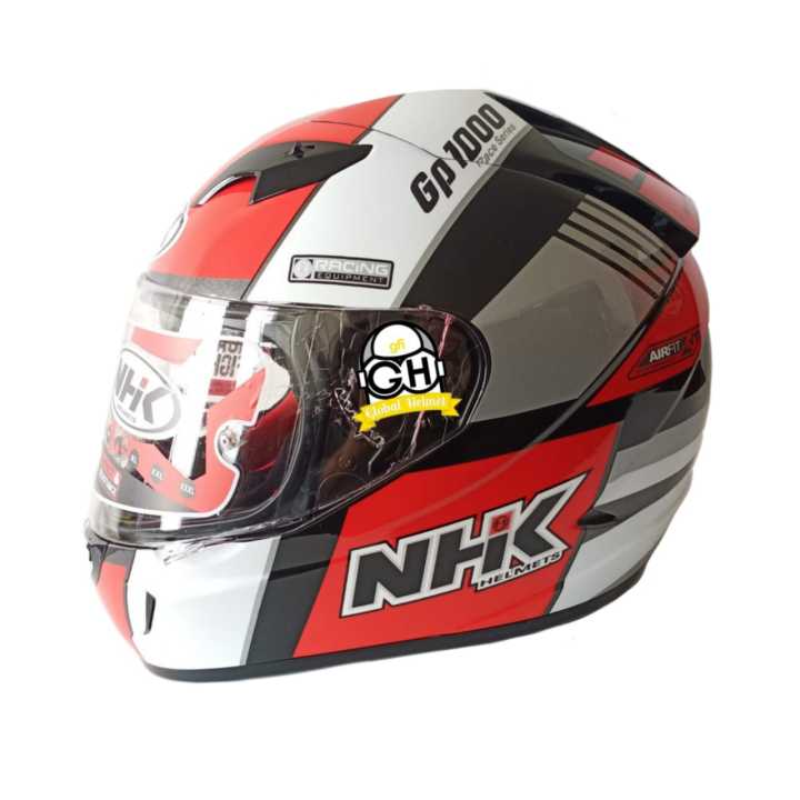 HELM NHK GP1000 SXR BLACK RED NHK GP 1000 NHK GP1K | Lazada Indonesia