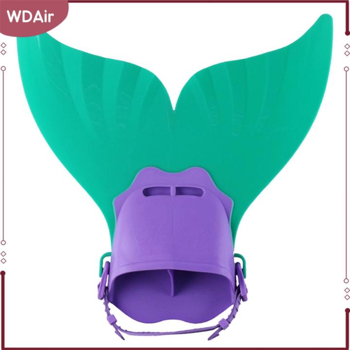 WDAir Mermaid Swim Fin Snorkel Fins Dress up Swim Gear for Girl Boys ...