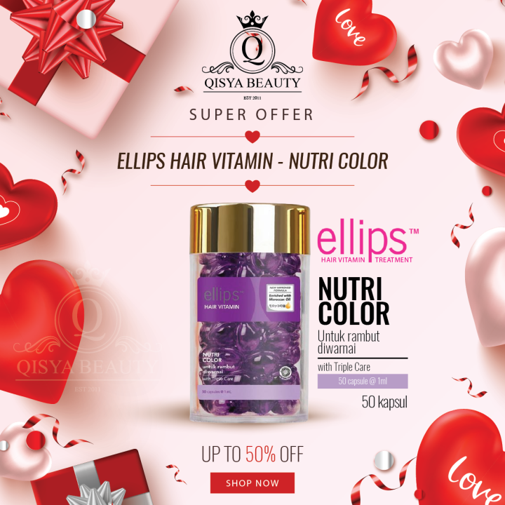 ELLIPS Hair Color 50s ungu | Lazada