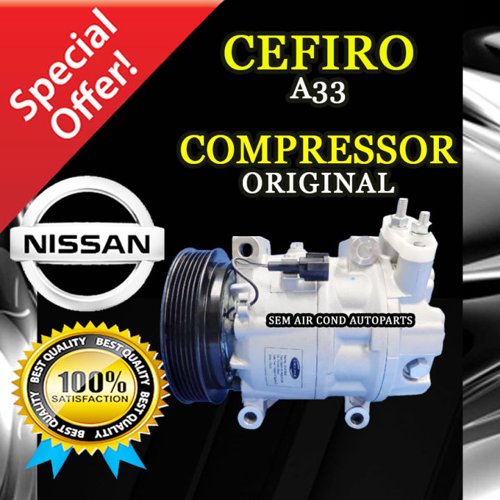 NISSAN CEFIRO A33 ORIGINAL DELPHI 6PK COMPRESSOR/ KOMPRESOR (CAR AIR ...