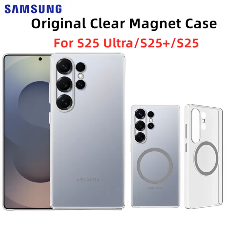 Samsung Original Clear Crystal Magnetic Phone Case for Galaxy S25 Ultra ...