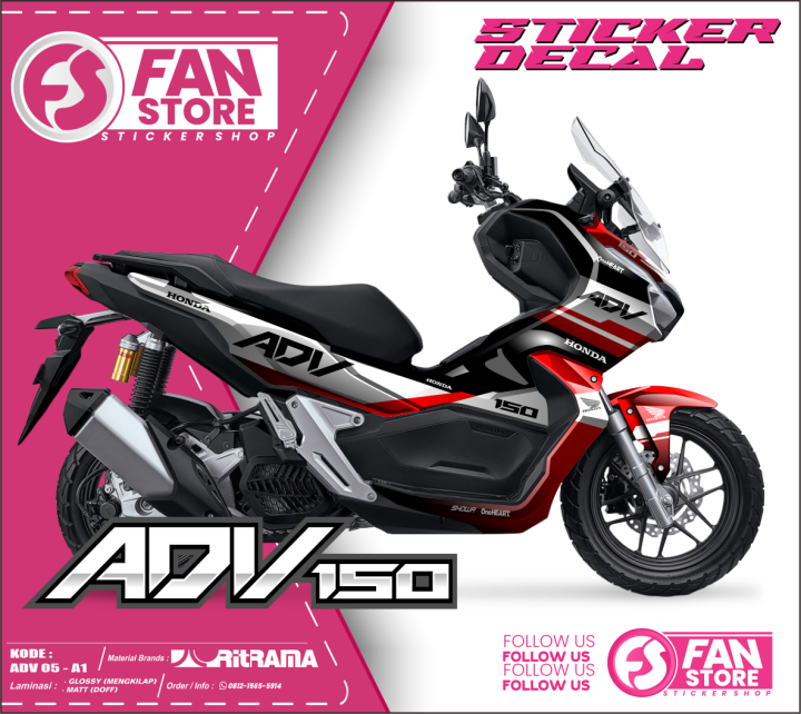 Decal ADV Full body Sticker ADV 150 Fullbody Striping ADV Decal Stiker ...