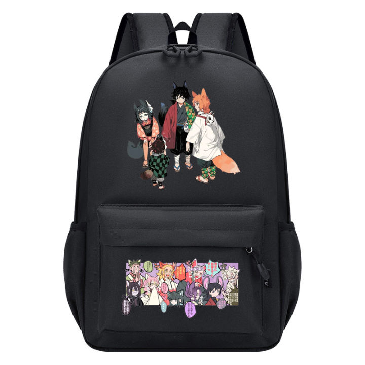 Demon Slayer cartoon backpack for boys Japanese backpack Tanjirou ...