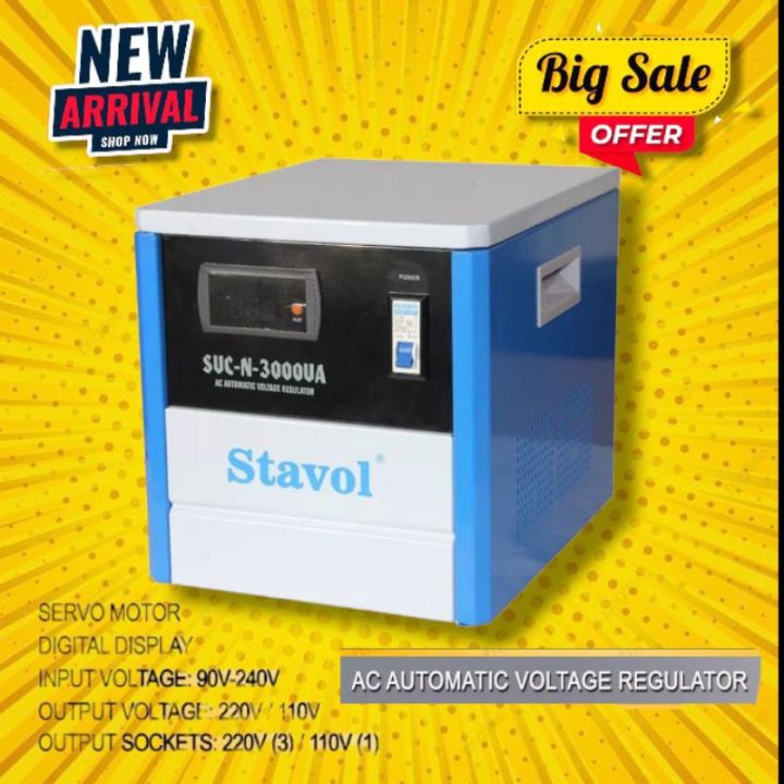COD Stavol Automatic Voltage Regulator(AVR) Single Phase with LED ...