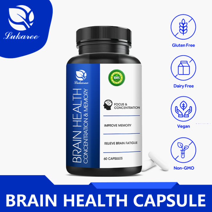 Brain Health Supplement with Phosphatidylserine for Memory, Focus & Concentration Support ...
