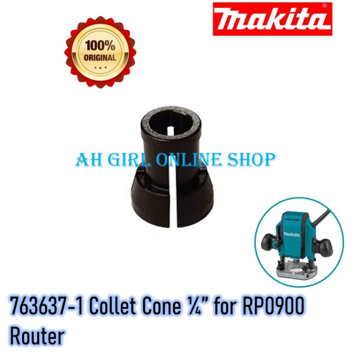 MAKITA 763637-1 Collet Cone ¼” for RP0900 Router Makita Original Spare ...
