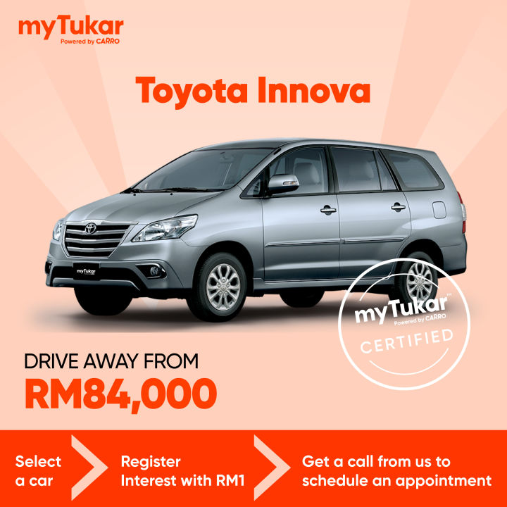 Toyota Innova — Register your interest with just RM1 | Lazada