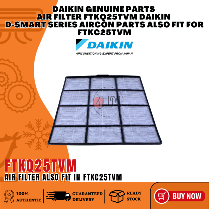 4HMC DAIKIN GENUINE PARTS AIR FILTER FTKQ25TVM DAIKIN D-SMART SERIES ...