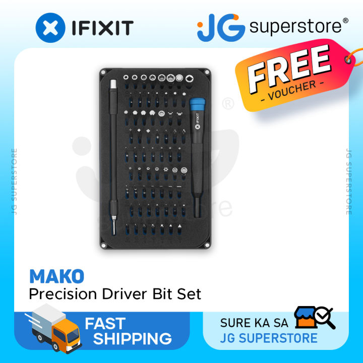 iFixit Mako Precision Driver Bit Set with 64 Screwdriver Bits, 1/4" to ...