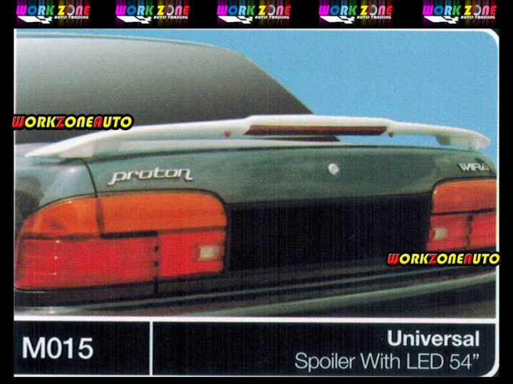 M015 Universal 54 Inches Fiber Spoiler With LED Body kit Bodykit | Lazada