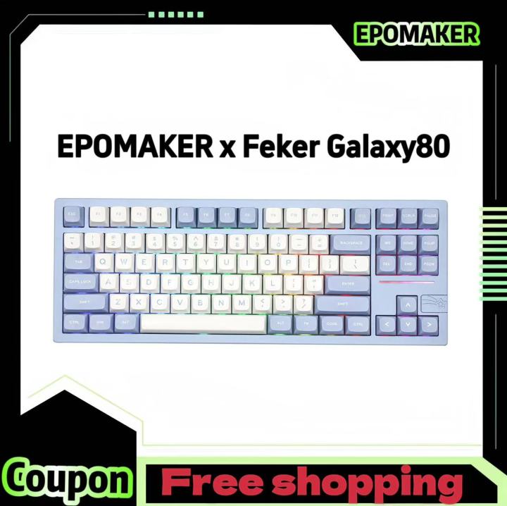 EPOMAKER x Feker Galaxy80 LED Custom Keyboard Creamy Keyboard | Lazada PH