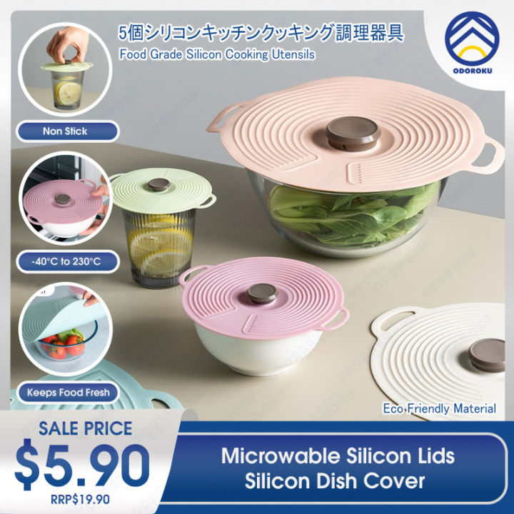 ODOROKU Silicone Lids for Food Storage Silicone Bowl Covers Silicone ...