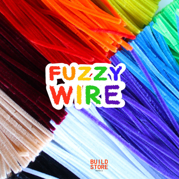 50 pcs Fuzzy Wire 6mm x 30cm - Colorful Chenille Stems Twist Wire for ...