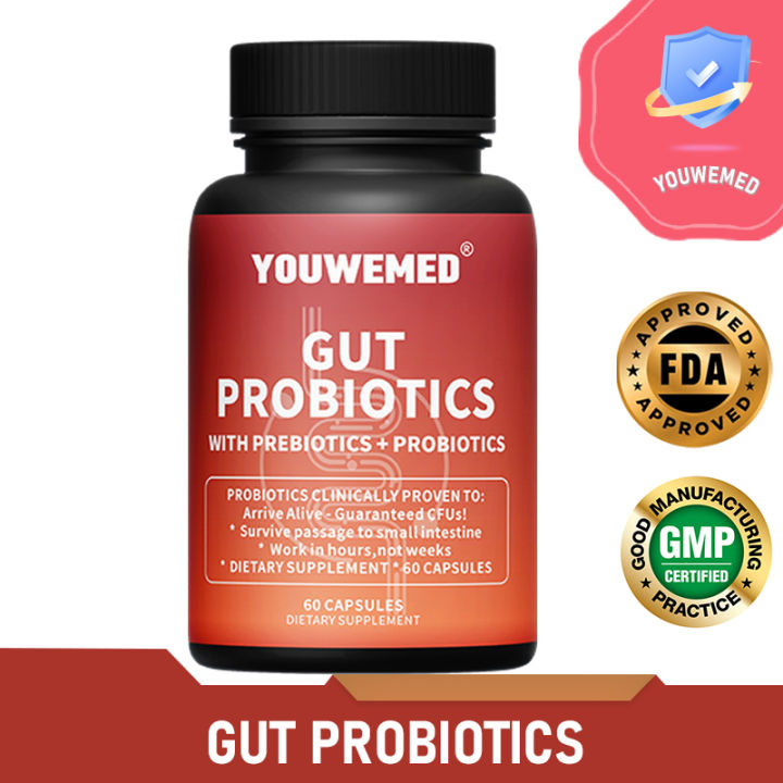 Gut probiotics capsules, Relieve digestive and intestinal problems, 60 ...