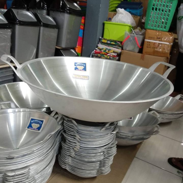 Wajan Berlian Super Besar Tebal Diameter 70-65-60 cm type 30-28-26 Besi ...