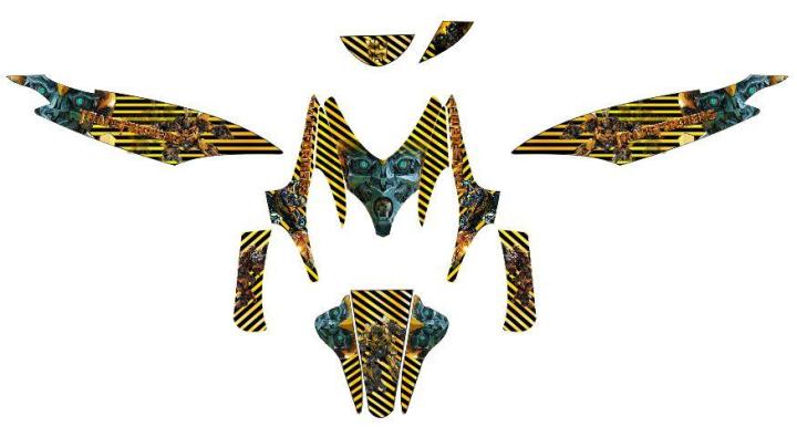 Decals Stickers for Yamaha Mio sporty, 003 bumble bee | Lazada PH