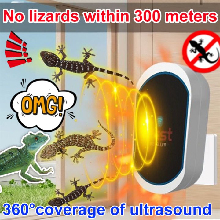 No lizards within 300 meters AA lizard repellent ultrasonic UK plug ...