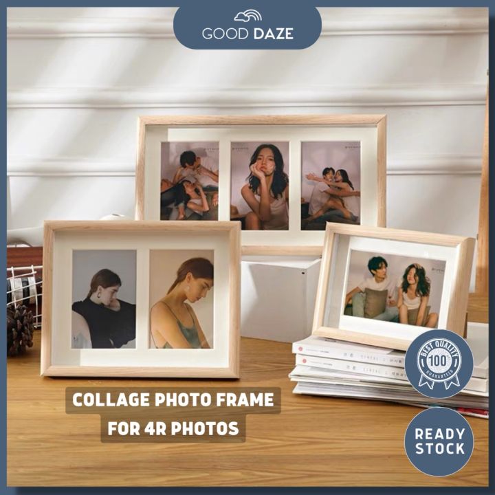 GOOD DAZE Collage Frame 4r Photo Frame Deco Gambar Bingkai Frame Gambar Frame Kayu Gantung ...