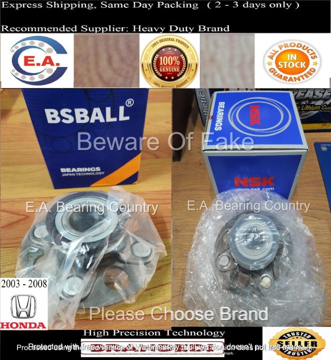 (REAR) Original Honda City Hub Bearing 2003-2008 Honda Jazz Hub Bearing ...