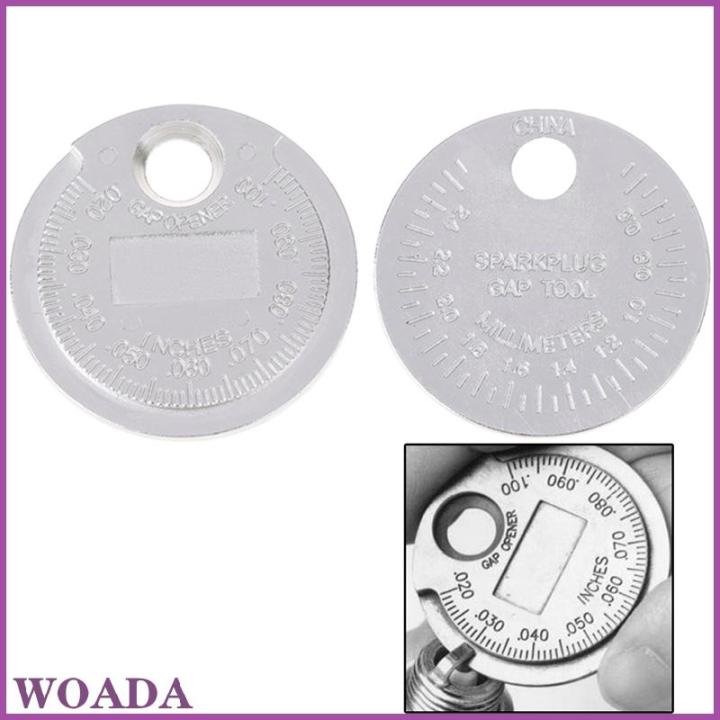 WOADA Spark plug gap gauge tool measurement coin-type 0.6-2.4mm range ...