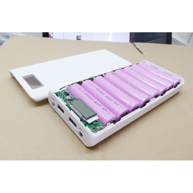 Box sạc dự phòng 8 khe pin dùng pin 18650 bộ sạc pin 18650 | Lazada.vn