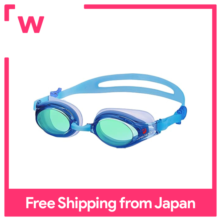 SWANS Japanese Swimming Goggles SW-30M PAF BLEM Blue×Emerald Mirror ...