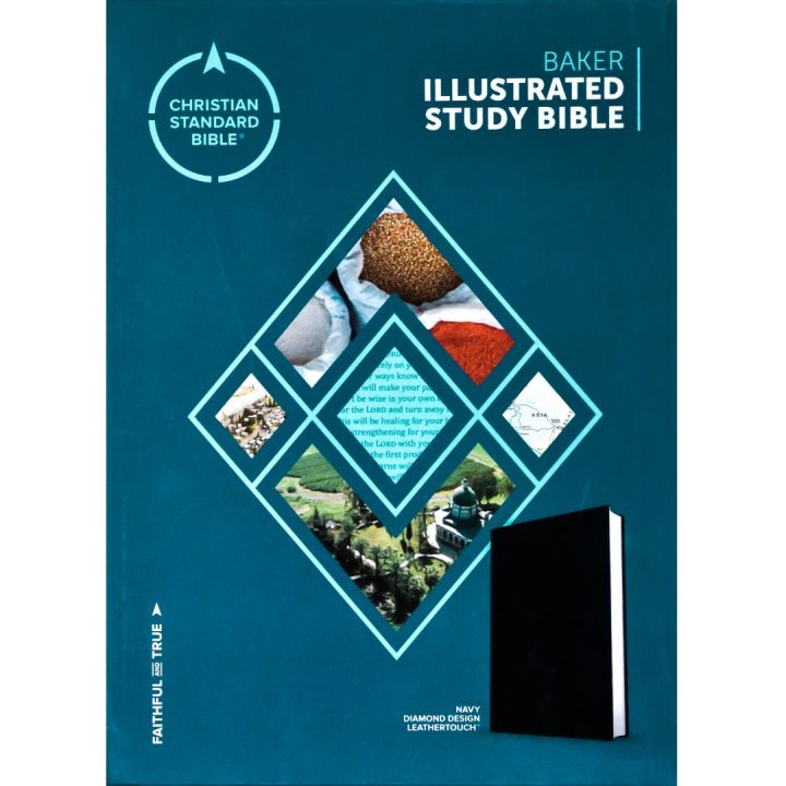 CSB Baker Illustrated Study Bible Navy Leathertouch | Lazada PH