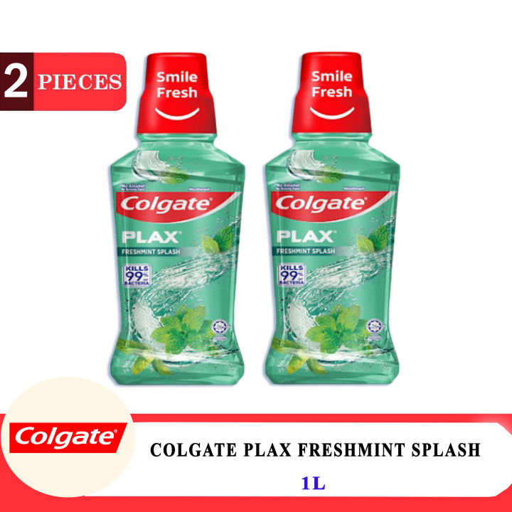 COLGATE Plax Freshmint Splash Mouthwash 1 Liter | Lazada Singapore