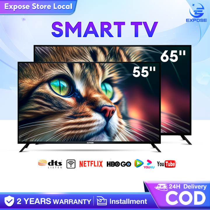 Smart TV 55 Inch TV 4k Android TV 65 Inch Android 12.0 EXPOSE LED ...
