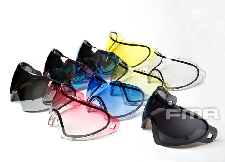 ~ FMA F1 Tactical Safety Mask lens Anti-fog double/single layer lens ...