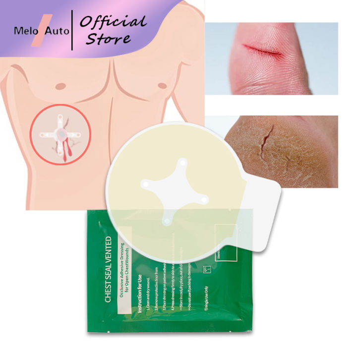 15*15cm Vented Chest Seal Patch For Open Chest Wounds Strong Medical ...