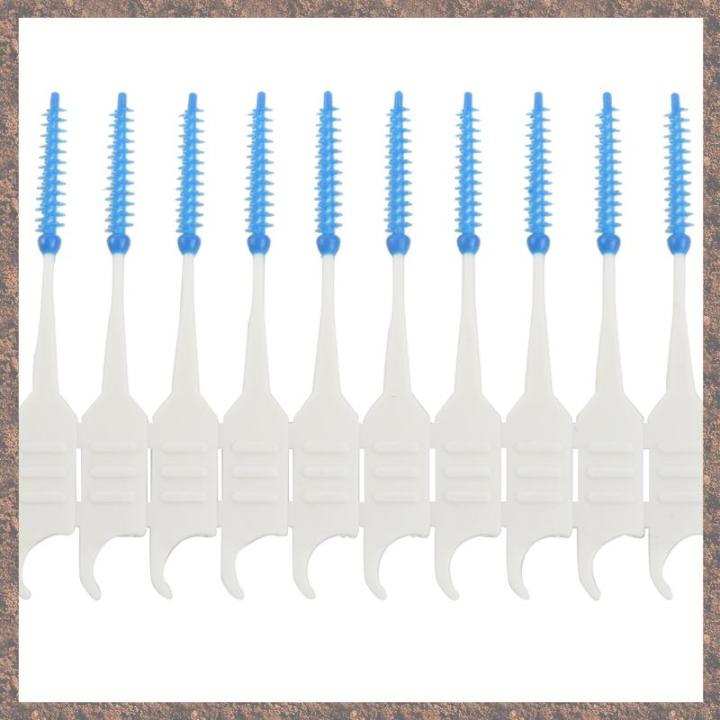 (OGZS) 40pcs Teeth Toothpicks Dental Floss Picks Interdental Brush ...