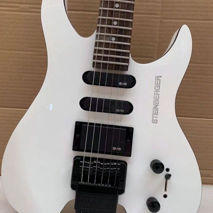 Classic Steinberger Headless Electric Guitar SSH EMG Pickups White Body ...
