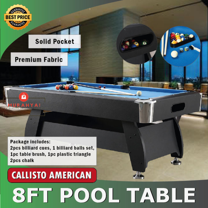 Meja Billard Pool Table 8ft American billiard Meja Pool murah Snooker ...