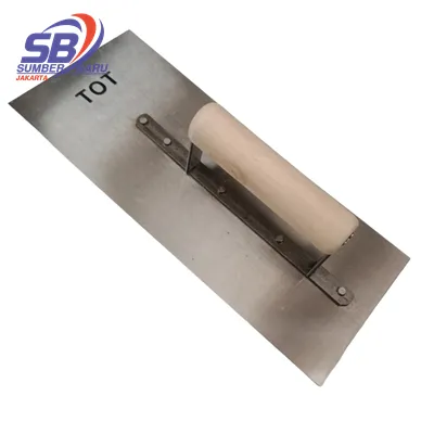 SB Raskam Roskam Besi Gagang Kayu Plat Gosokan Sendok Semen Besi Acian ...