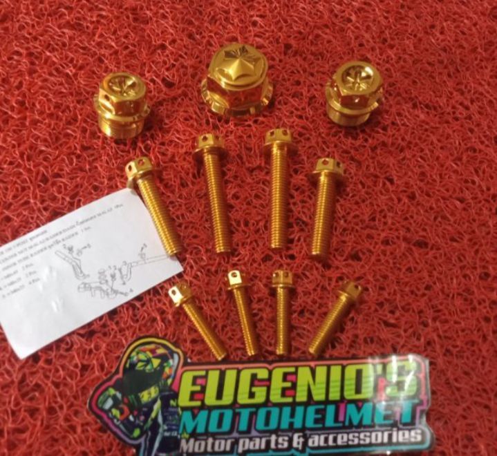 T-post gold bolts set legit Heng for raider 150 | Lazada PH