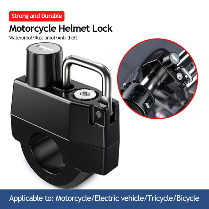 BC Portable Motorcycle Helmet Lock Anti-theft Security Safety Handlebar ...