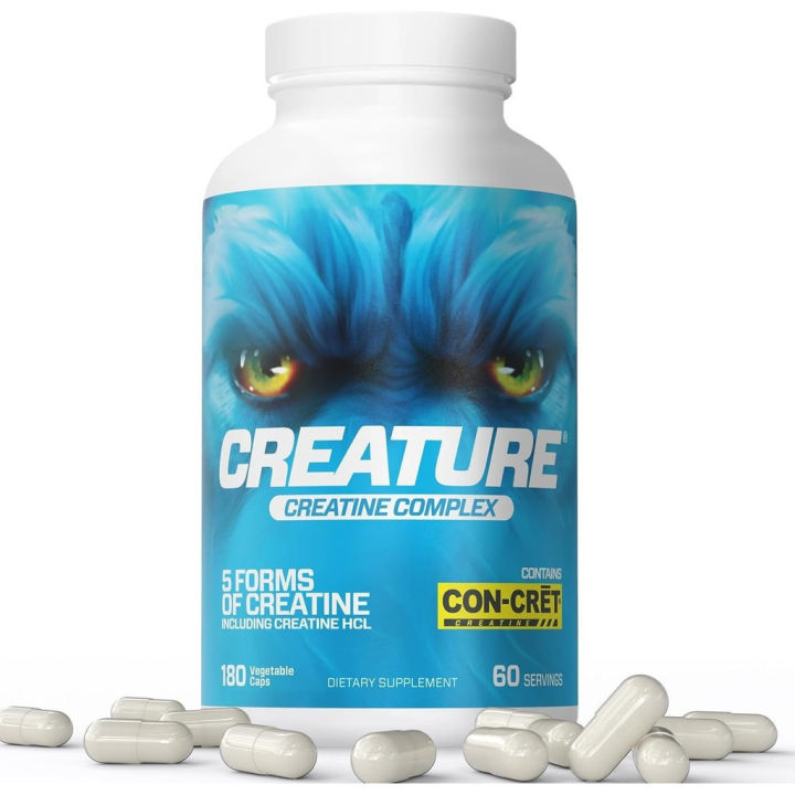 CREATURE. ® Creatine Complex - Creatine Monohydrate Capsules with 5 ...
