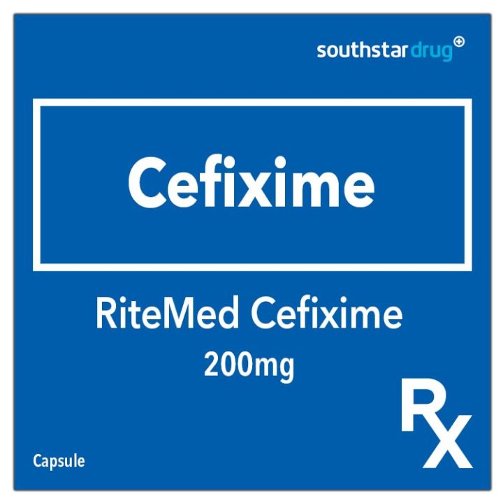 Rx: RiteMed Cefixime 200mg Capsule | Lazada PH