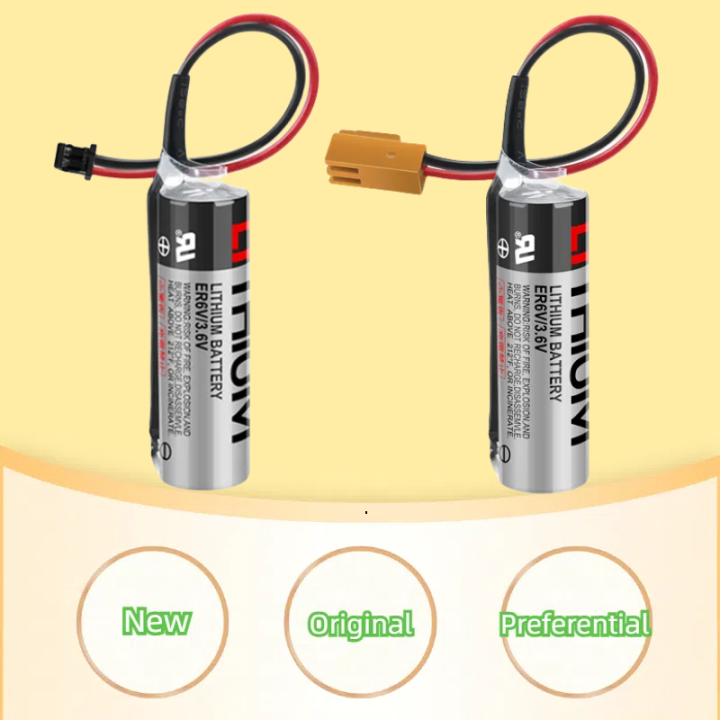 2024 Genuine Toshiba ER6V Battery ER6VC119A ER6VC119B 3.6V PLC CNC ...