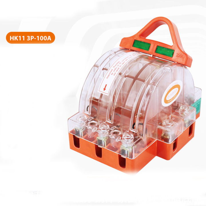 Pure Copper 100A 2/3 Pole Double Throw Transfer Switch Beaker Knife ...