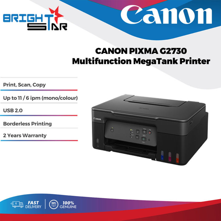CANON PIXMA G2730 Multifunction MegaTank Printer | Lazada