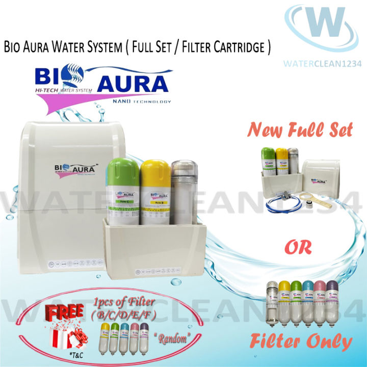 BIO AURA Water Filter Purifiers ( Full Set / Filter Cartridge A,B,C,D,E ...