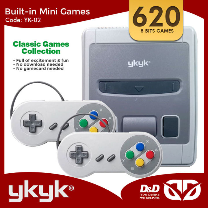 D&D | YKYK YK-02 620 8-Bit Games Built-In Mini Games Classic Games ...