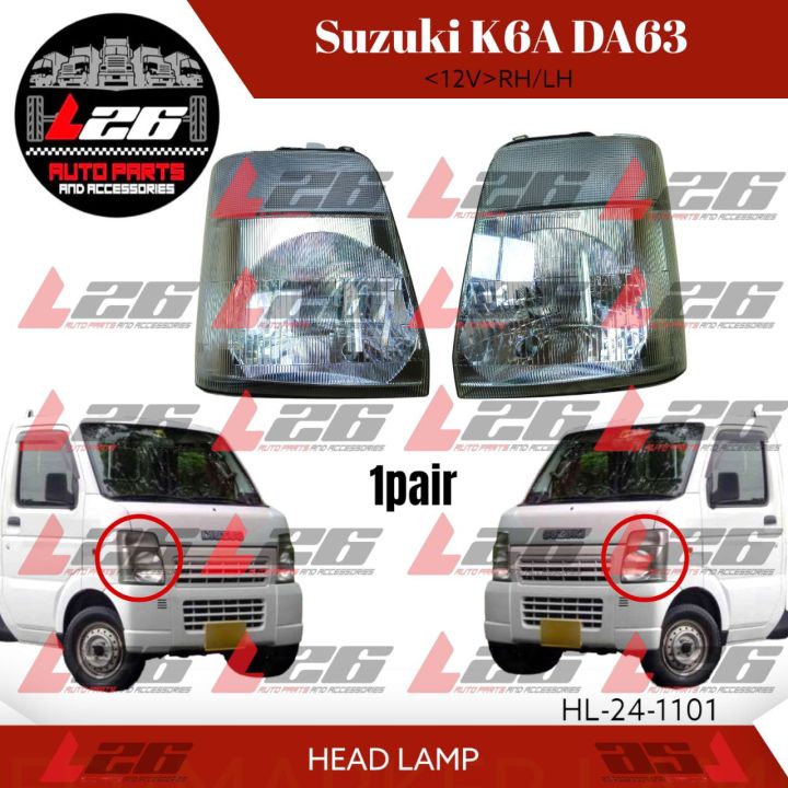 Suzuki Multicab Transformer DA63T Carry K6A Headlight Assembly HL-24-1101 | Lazada PH
