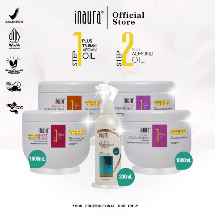 Inaura Bundling Inaura Smoothing with plex Straightening Step 1 1000 ml ...