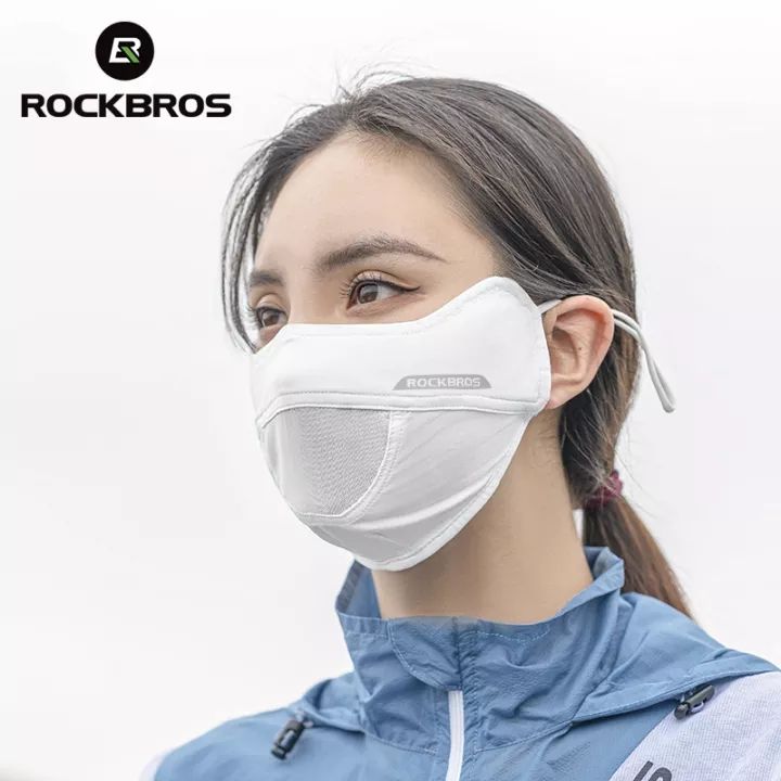 ROCKBROS Cycling Face Mask Summer UV Protection Face Cover Washable ...