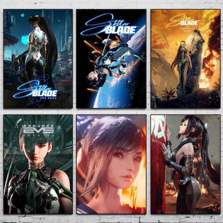 Stellar Blade Eve 07 Game Poster HD Art Sticky Wall Waterproof Home ...